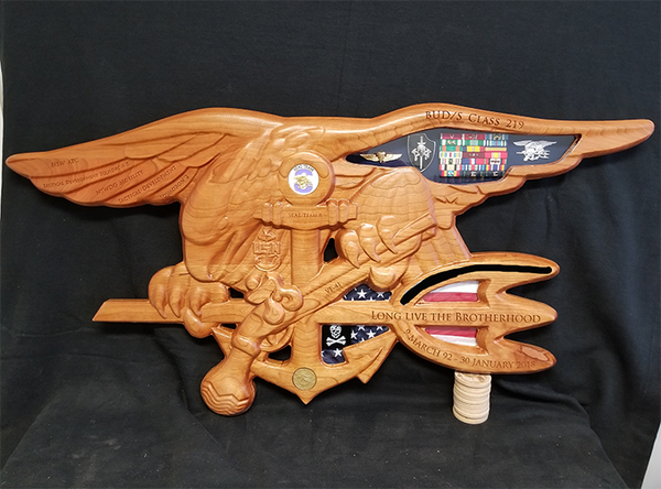 U.S. Navy SEAL Trident shadow Box – K & W Projects LLC